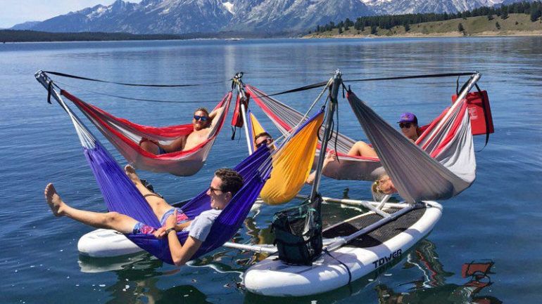 Make the most of a lazy summer afternoon with this hammock-raft hybrid ...