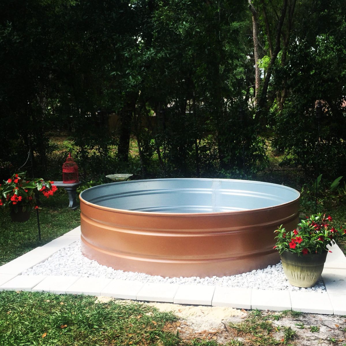 Create an oasis in your backyard with a stock tank pool - Cottage Life