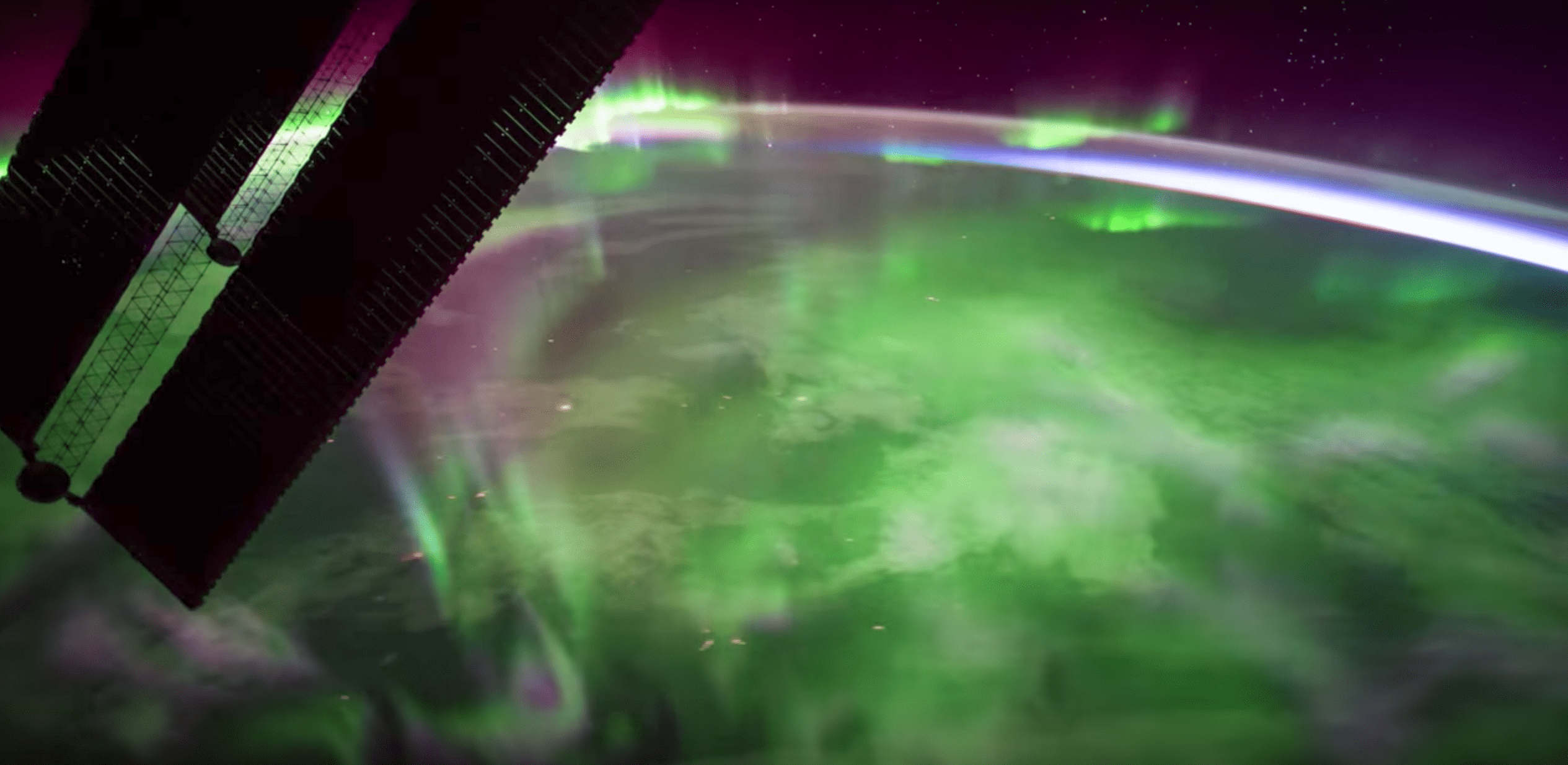 This space station video shows Canada's aurora borealis from a whole ...