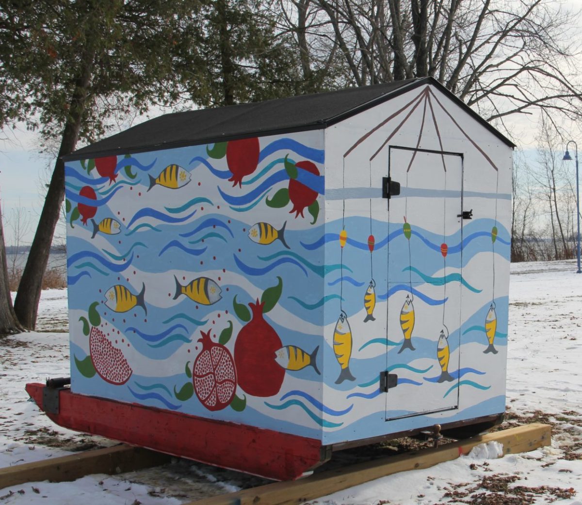 This ice fishing hut art is unbelievable - Cottage Life