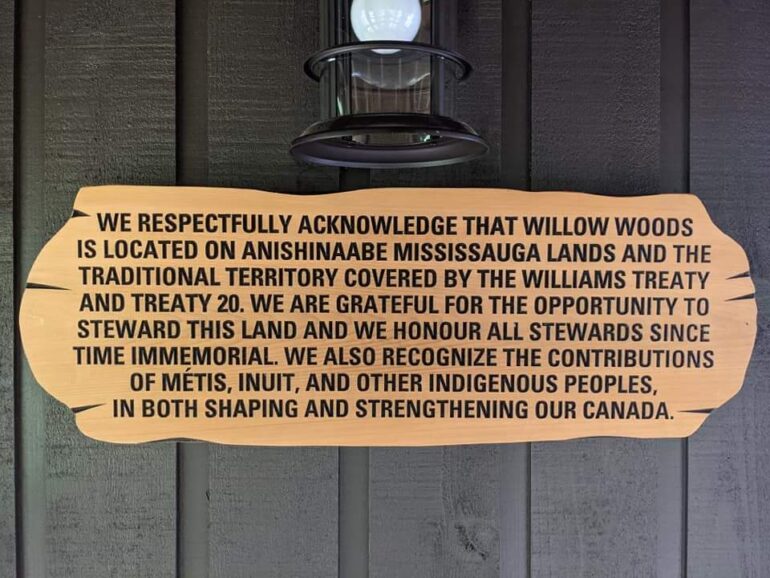 Letter to the editor: Creating a land acknowledgment sign for the ...